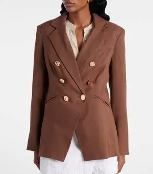 Veronica Beard Elle Dickey Linen-blend Blazer