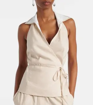 Simkhai Campbell Linen Top