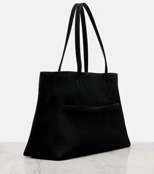 TOTEME Large Suede Tote Bag - Black
