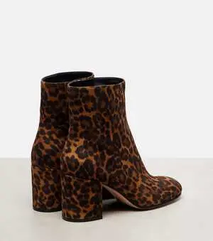 GIANVITO ROSSI Joelle 70 Leopard-print Ankle Boots