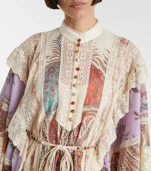 Zimmermann Rhiannon Embroidered Floral Minidress