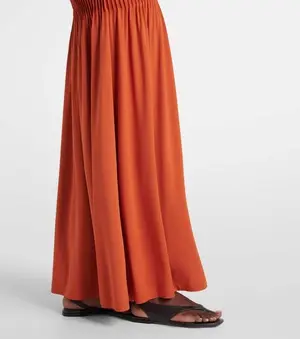 TOTEME Pleated Jersey Maxi Dress