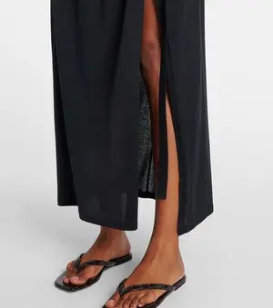 TOTEME Cotton And Silk Midi Skirt