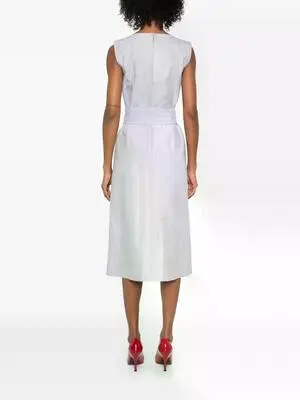 Thom Browne Striped Midi Dress - Grey