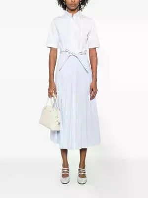 Thom Browne Striped Midi Shirt Dress
