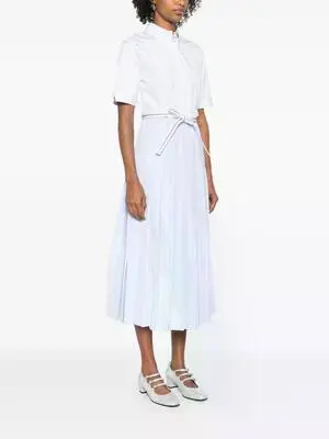 Thom Browne Striped Midi Shirt Dress
