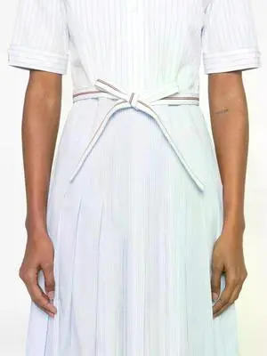 Thom Browne Striped Midi Shirt Dress