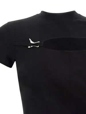 HELIOT EMIL Cut-out T-shirt - Black