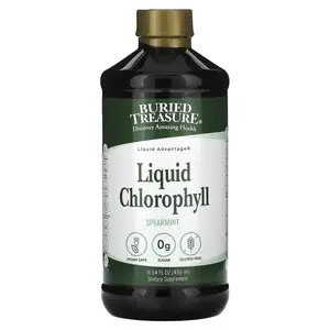 BURIED TREASURE Liquid Chlorophyll Spearmint 496 Milliliters - One-color