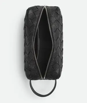 Bottega Veneta Intrecciato Travel Pouch - Black