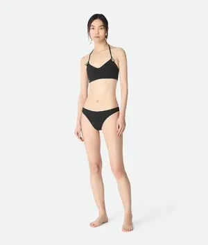 Bottega Veneta Stretch Nylon Bikini - Black