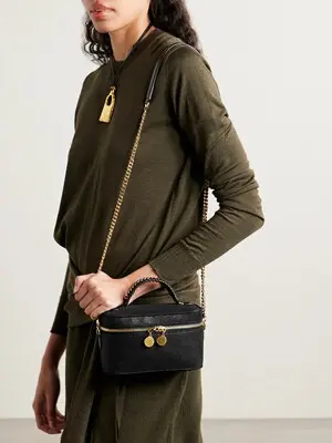 Stella McCartney Falabella Chain-embellished Shoulder Bag - Black