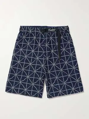 Kapital Dojo Easy Wide-leg Denim Shorts