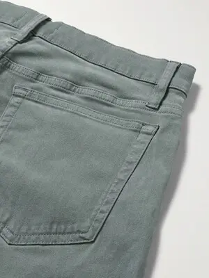 FRAME L'homme' Slim-fit Stretch Lyocell-blend Trousers - Gray