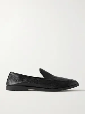 George Cleverley Cornwall Full-grain Deerskin Loafers - Black