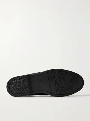 George Cleverley Cornwall Full-grain Deerskin Loafers - Black