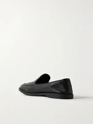 George Cleverley Cornwall Full-grain Deerskin Loafers - Black