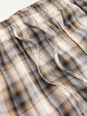 Acne Studios Straight-leg Checked Twill Drawstring Shorts