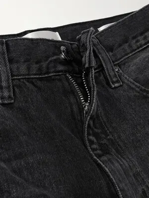 FRAME The Bubble Cropped High-rise Jeans - Black