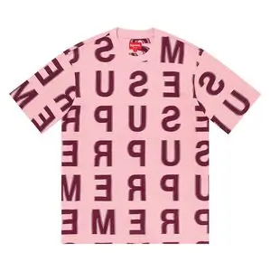Supreme Intarsia Short-sleeve Top - Pink