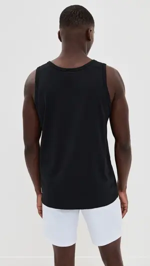 Reigning Champ Lightweight Jersey Slim Tank Top - Black
