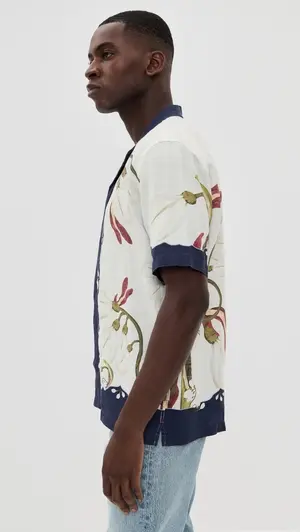 Orlebar Brown Maitan Orchis Shirt - Night Iris