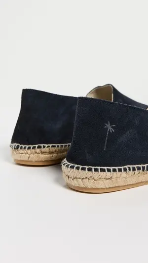 Manebí Suede Square Toe Espadrilles - Suede Patriot Blue