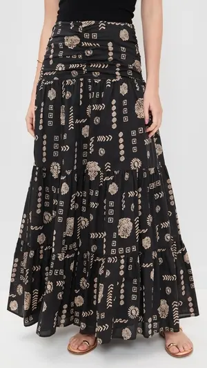 Rails Agatha Maxi Skirt - Beach Shells