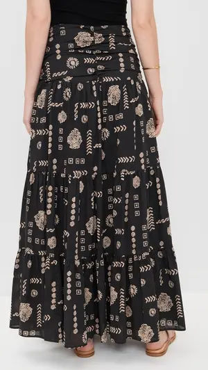 Rails Agatha Maxi Skirt - Beach Shells