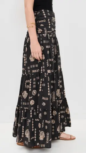 Rails Agatha Maxi Skirt - Beach Shells