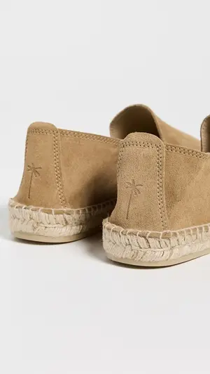 Manebí Suede Espadrilles - Suede Washed Beige