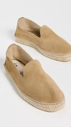 Manebí Suede Espadrilles - Suede Washed Beige