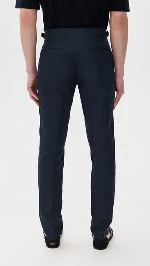 Orlebar Brown Griffon Italian Linen Pants - Night Iris