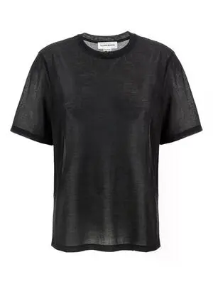 Victoria Beckham Logo-embroidered T-shirt