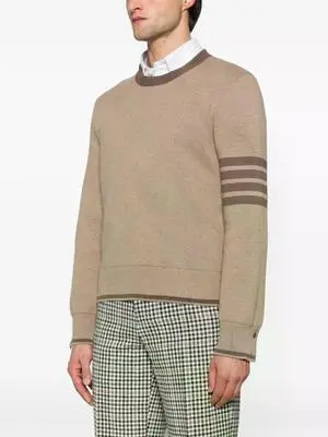 Thom Browne 4-bar Stripe Sweater - Brown