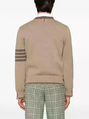 Thom Browne 4-bar Stripe Sweater - Brown