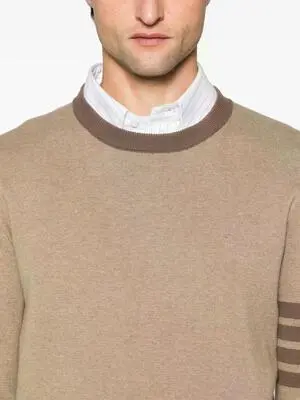 Thom Browne 4-bar Stripe Sweater - Brown