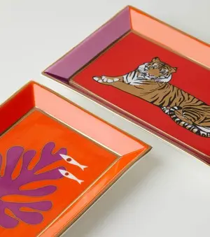 Jonathan Adler Safari Porcelain Decorative Tray
