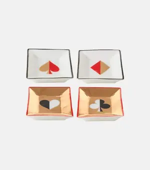 Jonathan Adler Dealer's Choice Set Of 4 Decorative Trays - Multicoloured