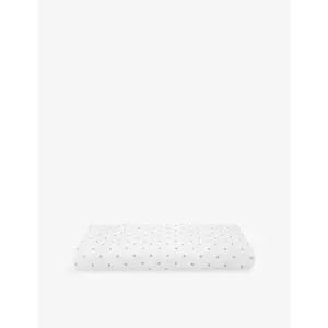 THE WHITE COMPANY Star-print Cotton Fitted Cot Sheet - Cloud Grey