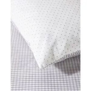 THE WHITE COMPANY Cloud Star Gingham Cotton Bed Set