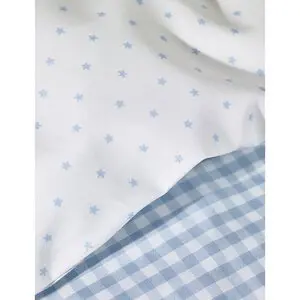 THE WHITE COMPANY Reversible Gingham Cotton Bed Set