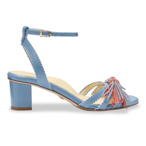 Sarah Flint Perfect Kathryn 50 Sandal - Slate Blue Calf