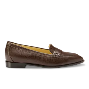 Sarah Flint Judy Loafer - Espresso Pebbled Leather