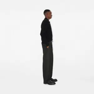Burberry Long-sleeve Cashmere Blend Polo Shirt - Black