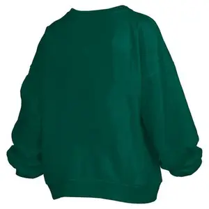 PRESSBOX Michigan State Spartans Janise Arch Over Logo Oversized Pullover Sweatshirt - Green