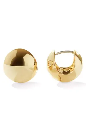 ANA LUISA Mini Abby Sphere Huggie Hoop Earrings - Gold