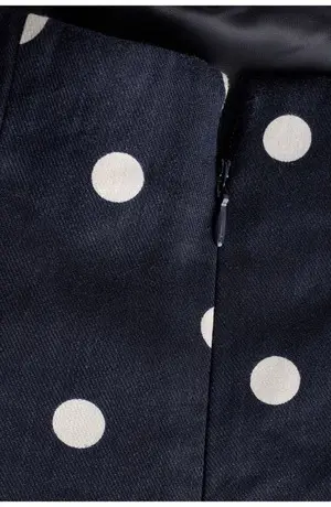 NEXT Textured Polka Dot Strapless Top