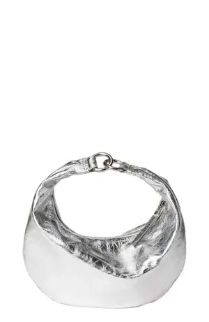 HYER GOODS Mini Leather Convertible Hobo Ring Bag