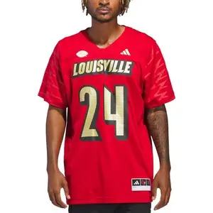 Adidas 24 Louisville Cardinals Alternate Premier Strategy Jersey - Red